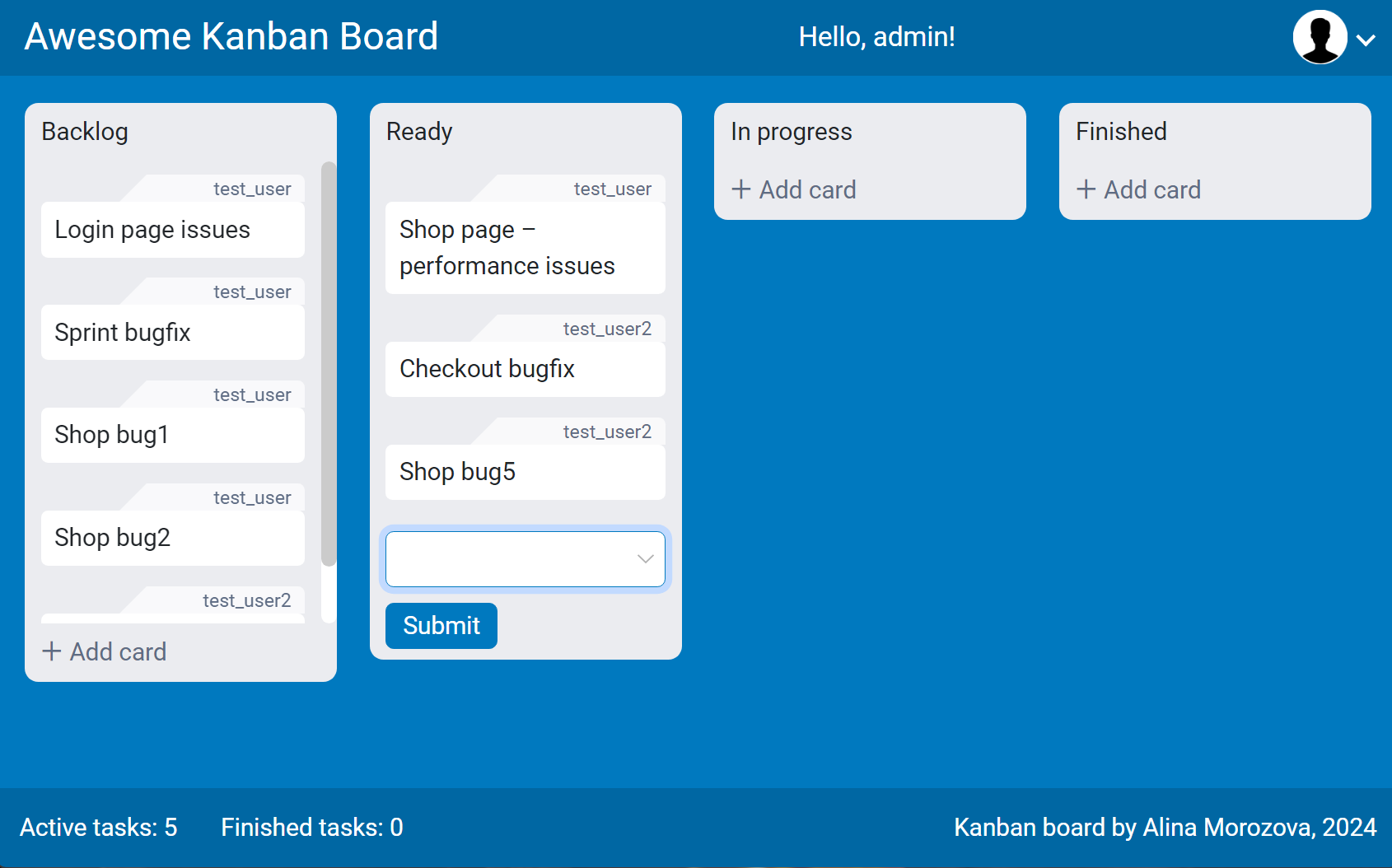 Kanban board | Kanban-app